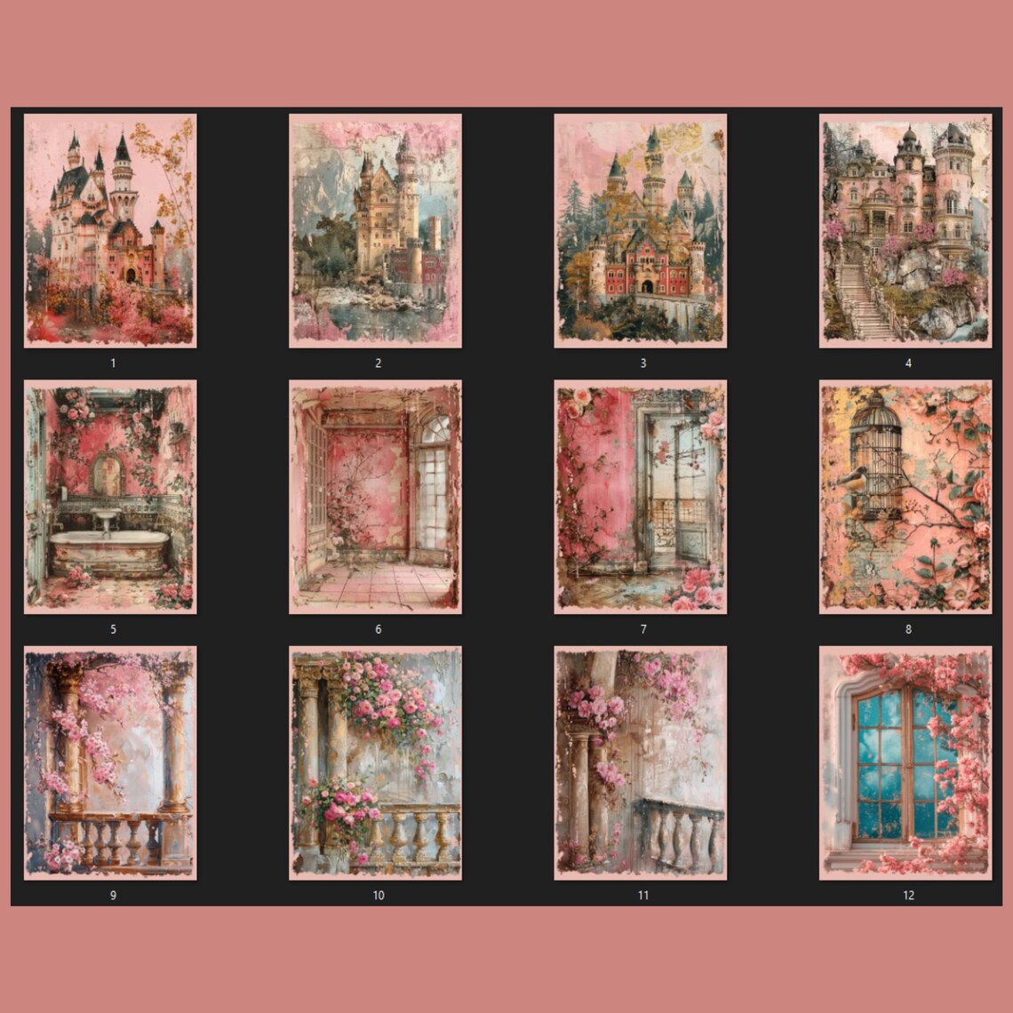 Grunge Medieval Junk Journal Pages 100 Vintage Junk Journal Printable ...