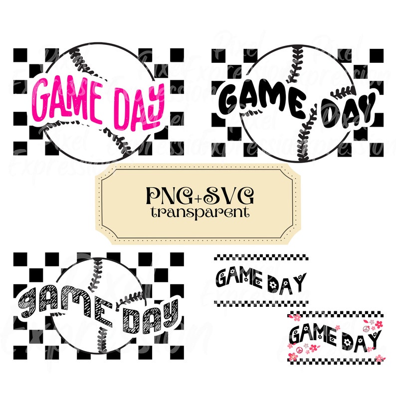 Checkered Baseball SVG, Game Day SVG, Baseball PNG, Baseball Game ...