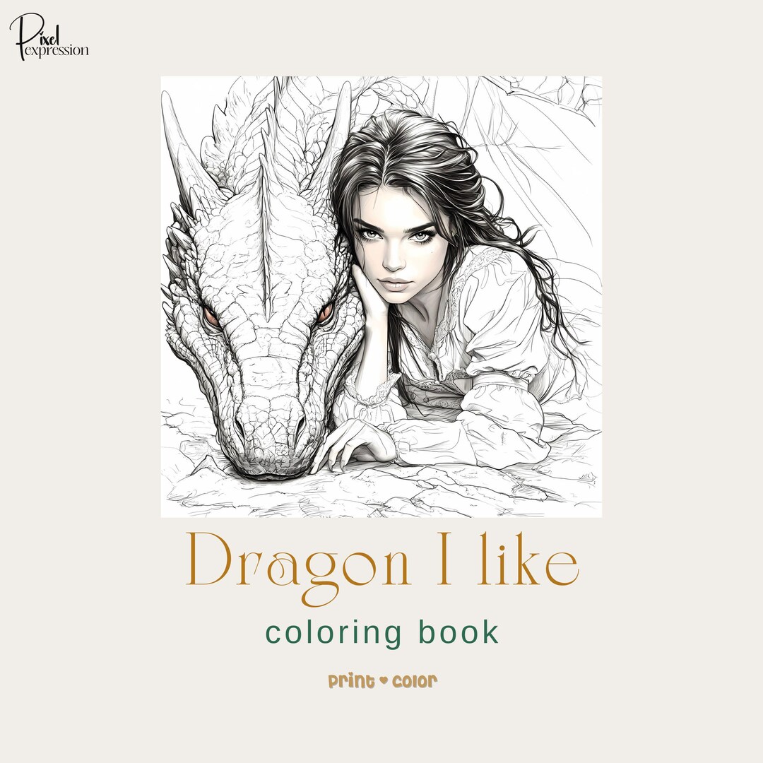 Printable Majestic AND Cute Dragons Coloring Pages PDF File. 25 Great ...