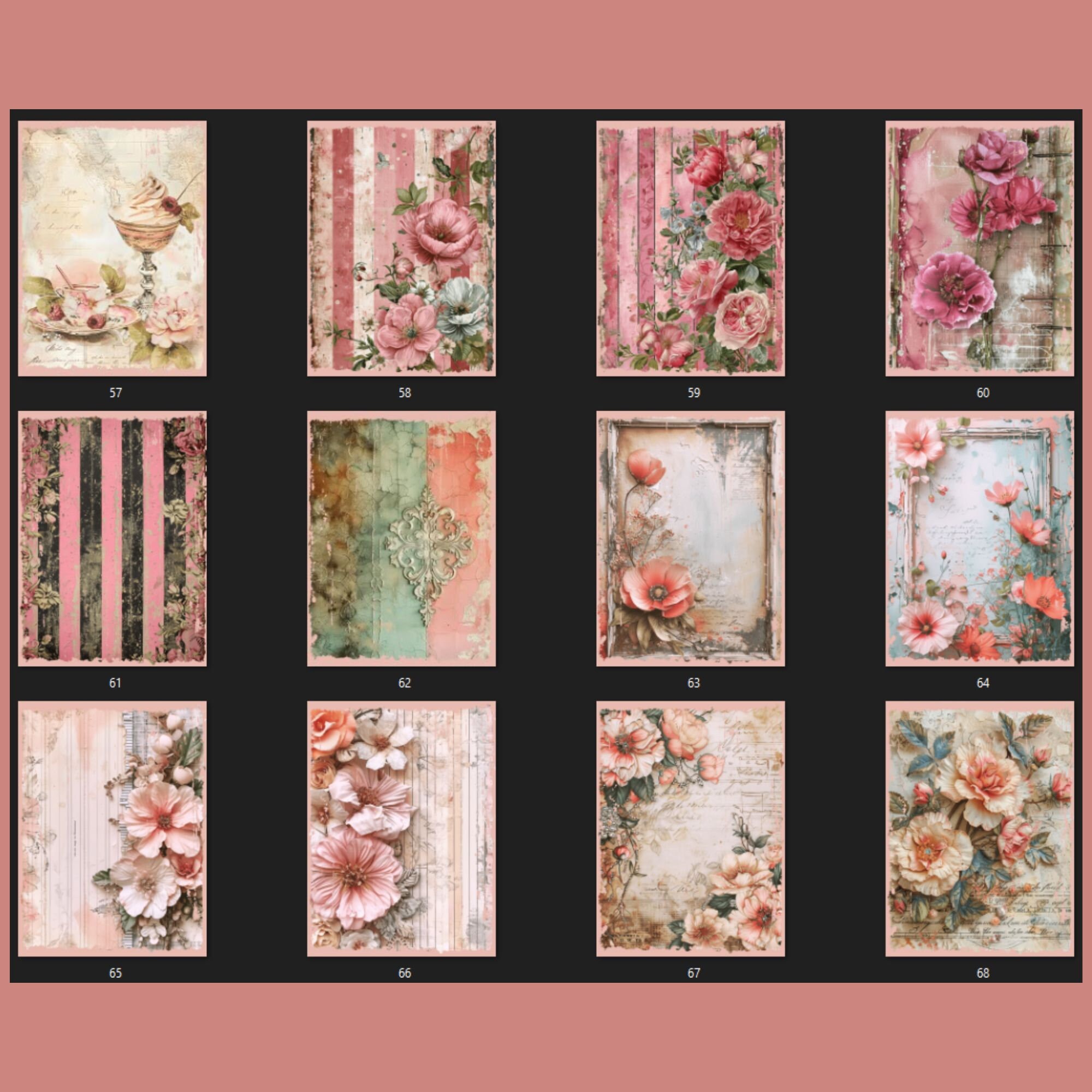 Grunge Medieval Junk Journal Pages 100 Vintage Junk Journal Printable ...