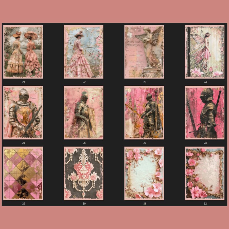 Grunge Medieval Junk Journal Pages 100 Vintage Junk Journal Printable ...