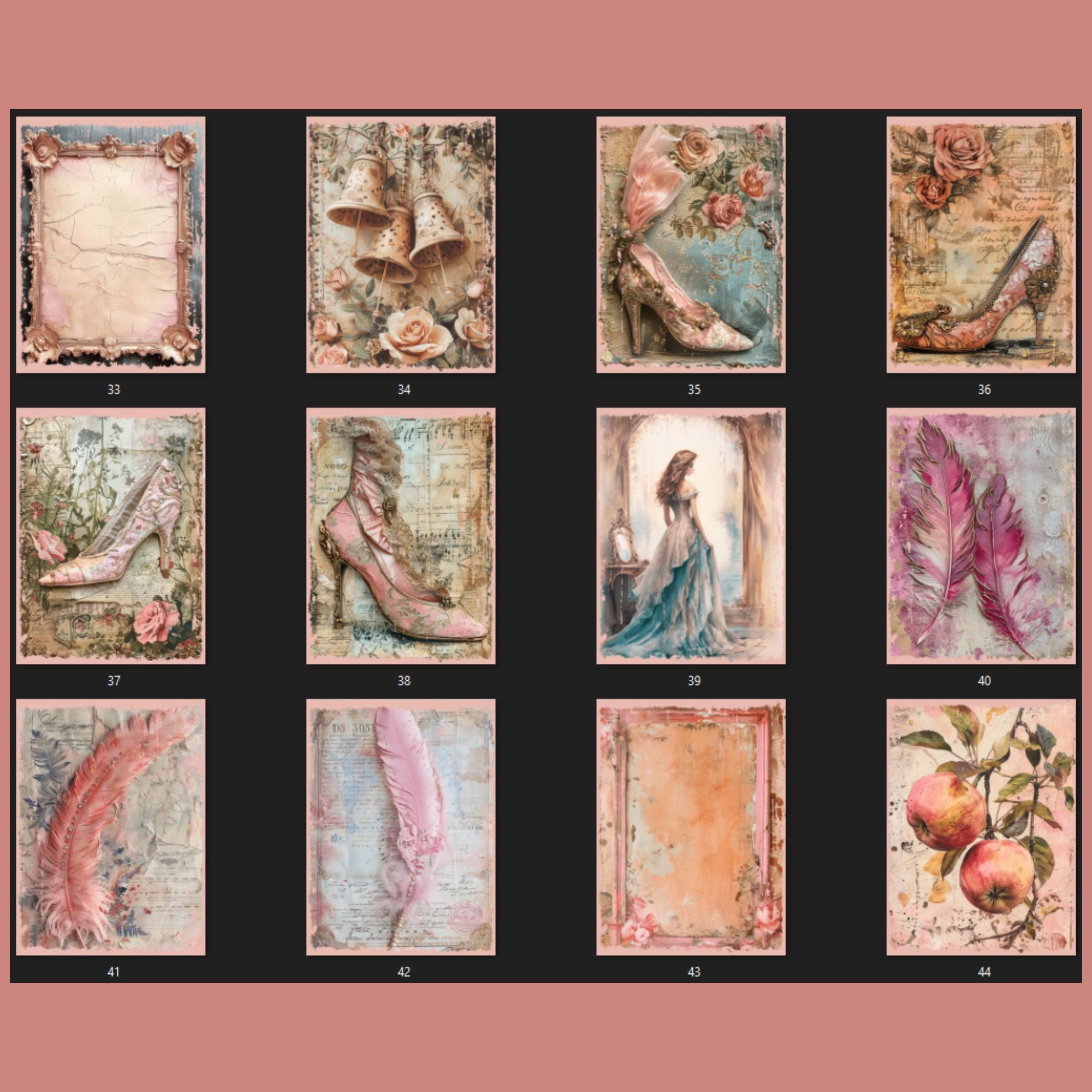 Grunge Medieval Junk Journal Pages 100 Vintage Junk Journal Printable ...