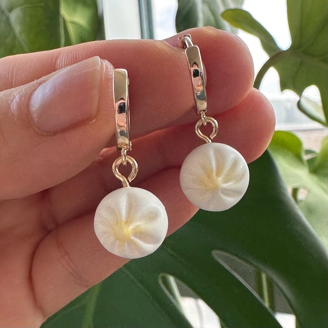 Mini Bao Bun Gold Huggies | Dim Sum Earrings | Soup Dumpling Xiao Long ...