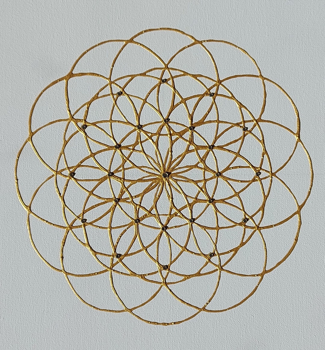 Life Blossom of the Flower of Life Free and 24 Times on Canvas in ...