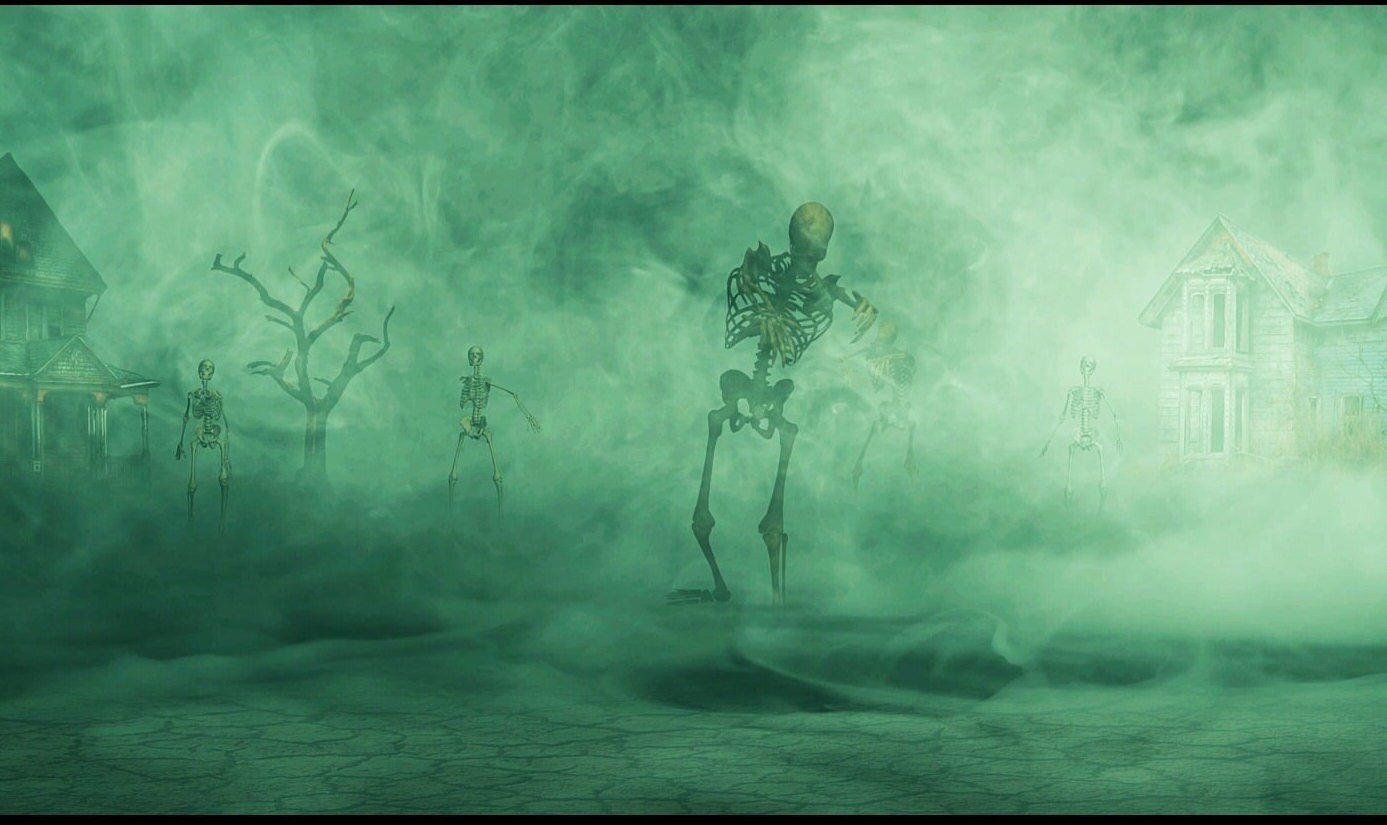 Projector Window Display Zombie Skeletons Horde Halloween Display 4K ...