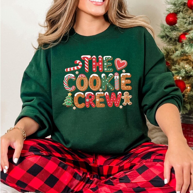 The Cookie Crew Shirt PNG, Christmas Baking T-shirt Png, Festive ...