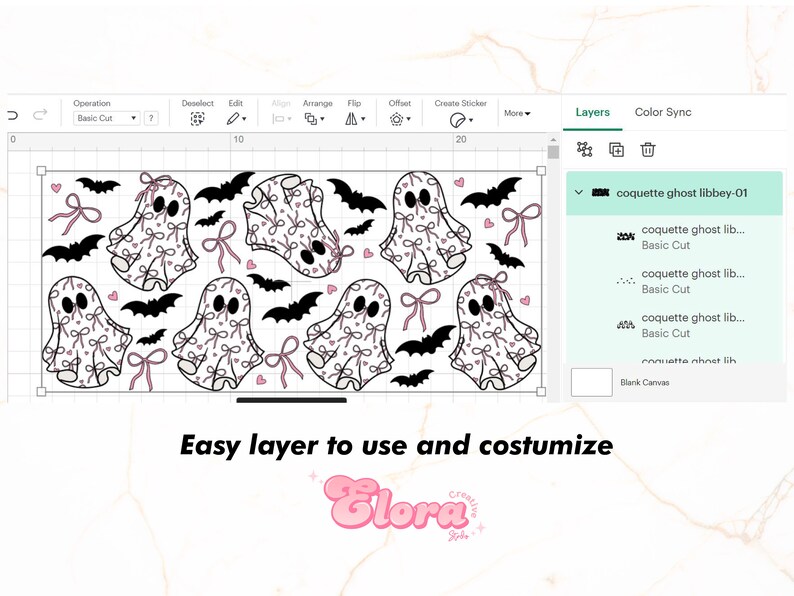 Pink Girly Coquette Halloween Ghost Glass Can 16oz | 20oz Wrap SVG ...