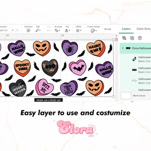 Halloween Spooky 3d Candy Hearts Ghost Glass Can 16oz | 20oz Wrap SVG ...