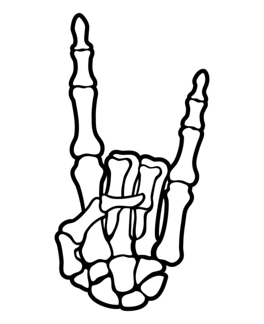 Skeleton Hand Instant Download SVG, PNG, EPS, Dxf, Jpg Digital Download ...
