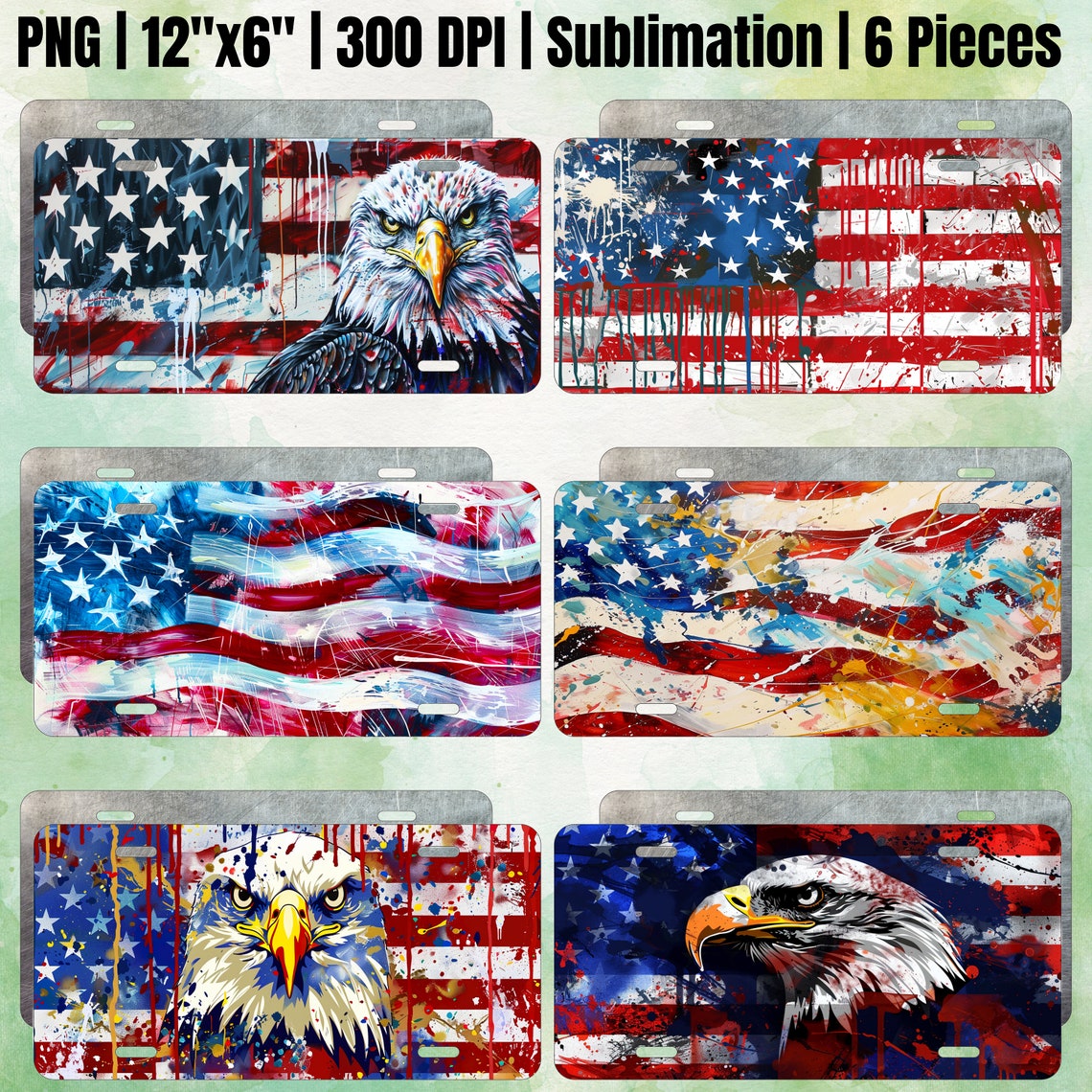 License Plate PNG, License Plate Design, American Flag PNG, Front ...