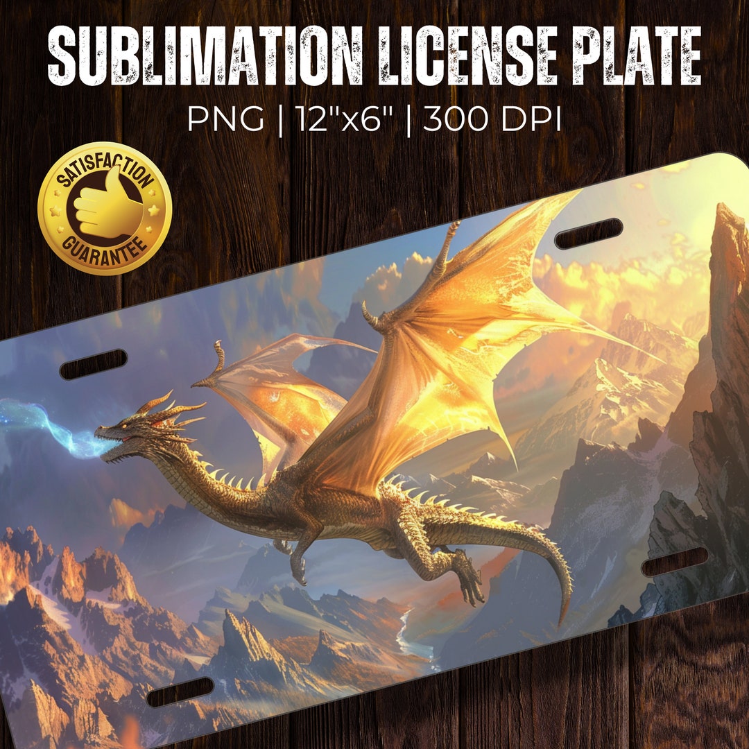 License Plate PNG, License Plate Design, Dragon License Plate ...