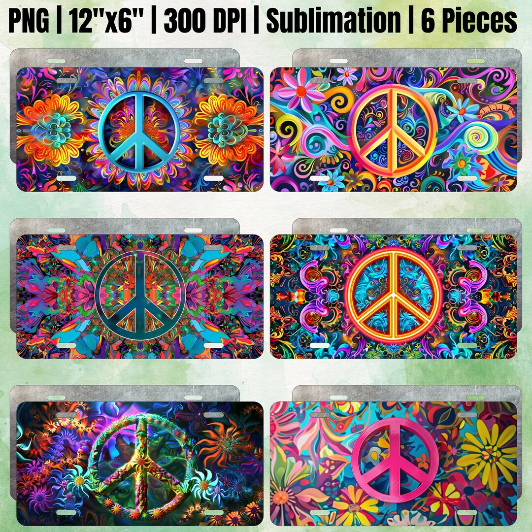 License Plate PNG, License Plate Design, Hippie License Plate ...