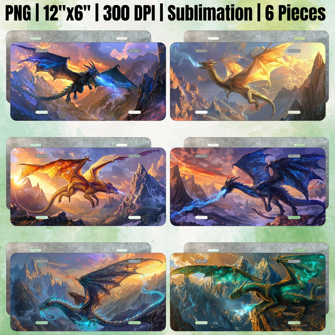 License Plate PNG, License Plate Design, Dragon License Plate ...