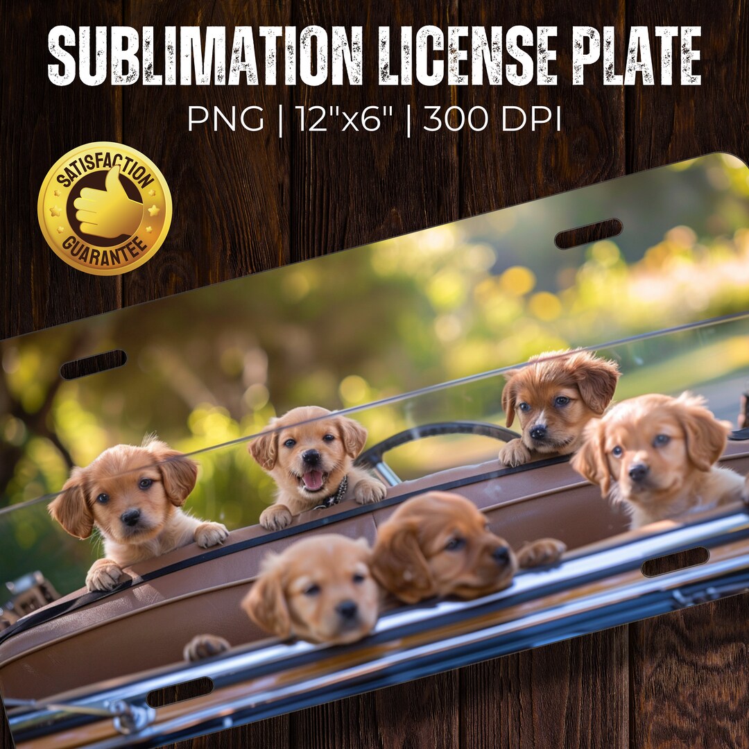License Plate PNG, License Plate Design, Puppy License Plate, Front ...