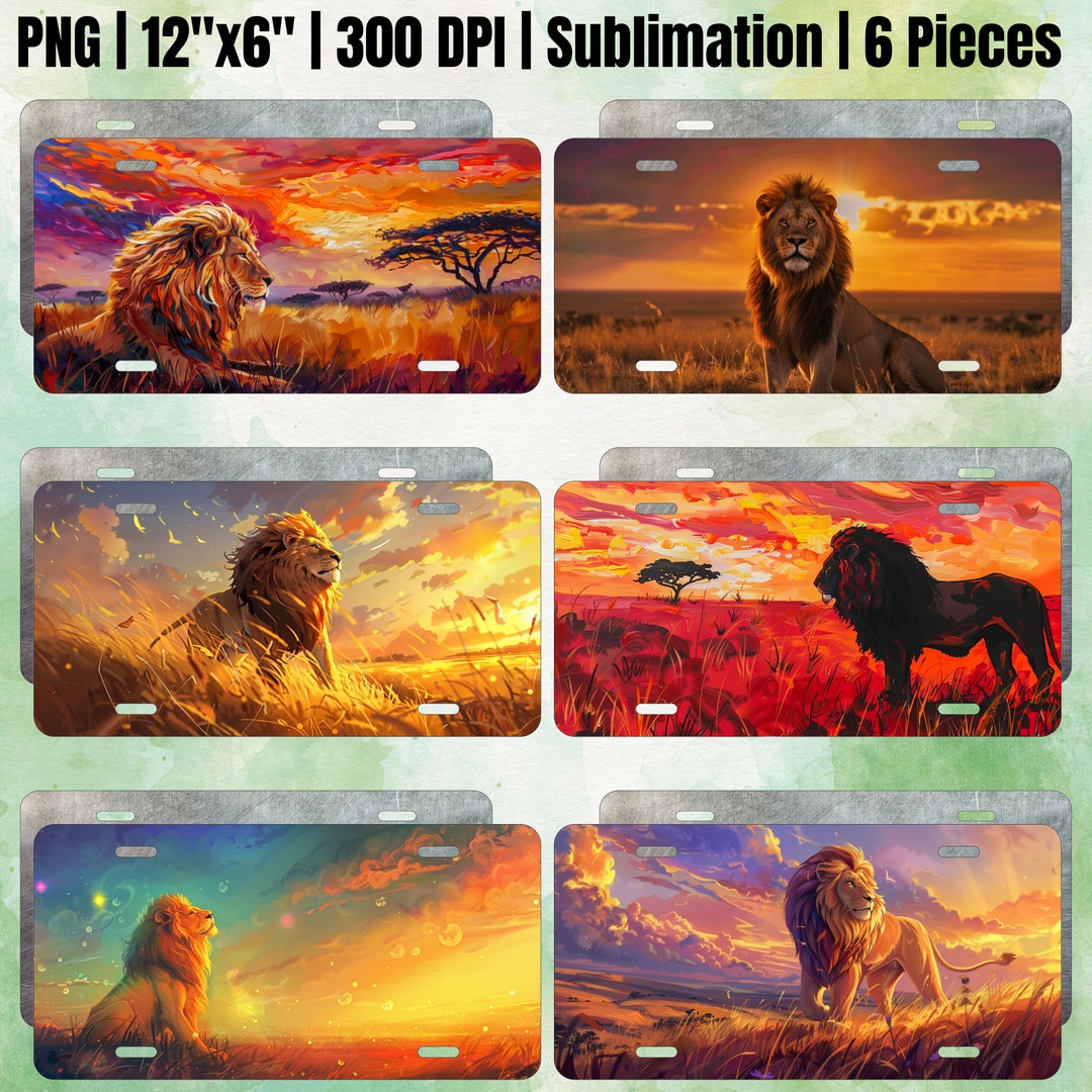 License Plate PNG, License Plate Design, Lion License Plate ...