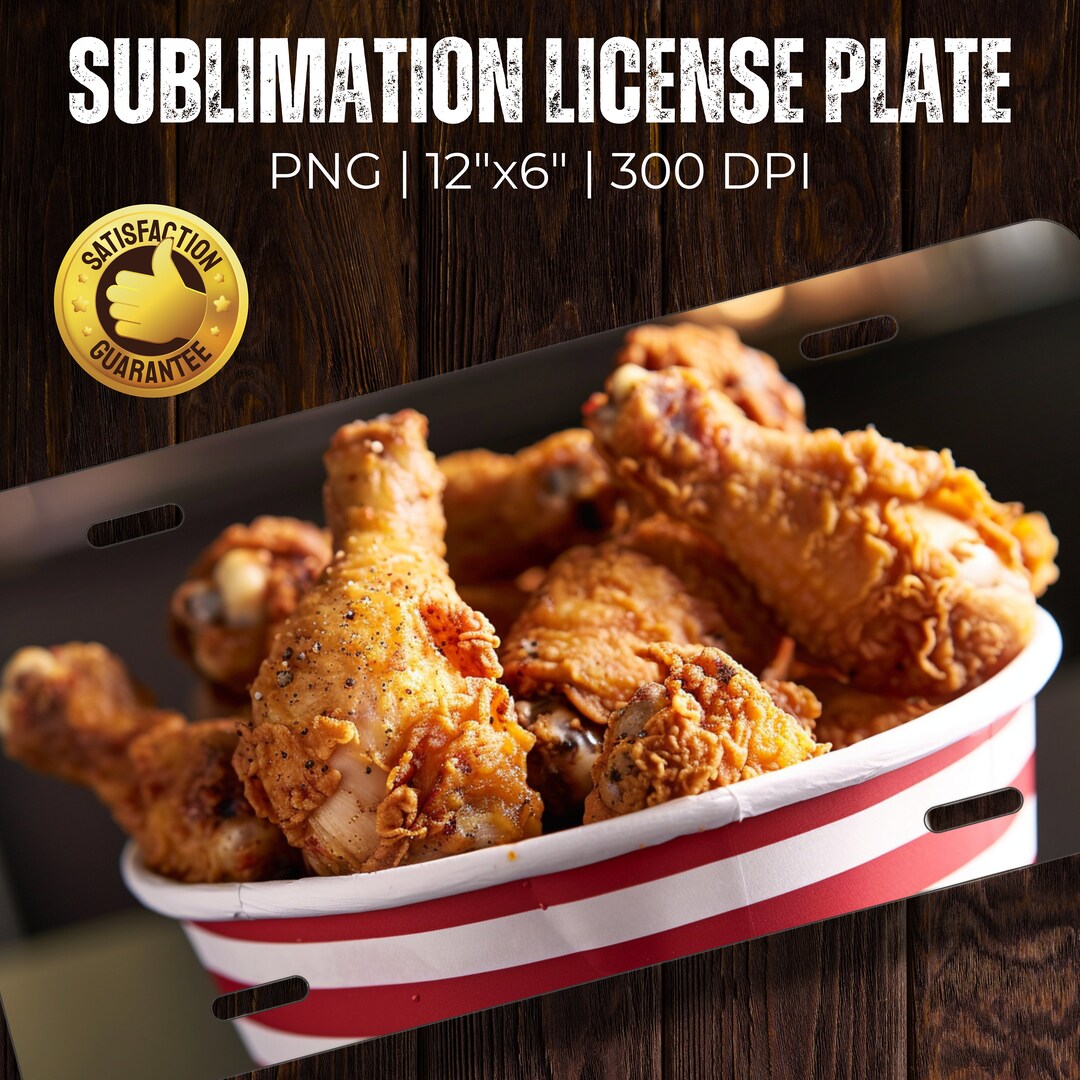 License Plate PNG, License Plate Design, Fried Chicken Design, Front ...