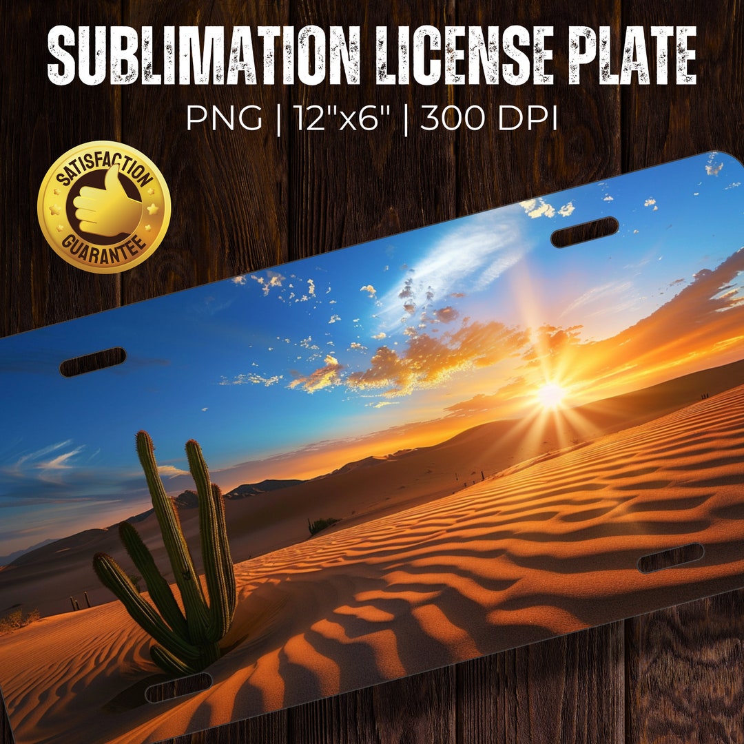 License Plate PNG, License Plate Design, Desert License Plate ...