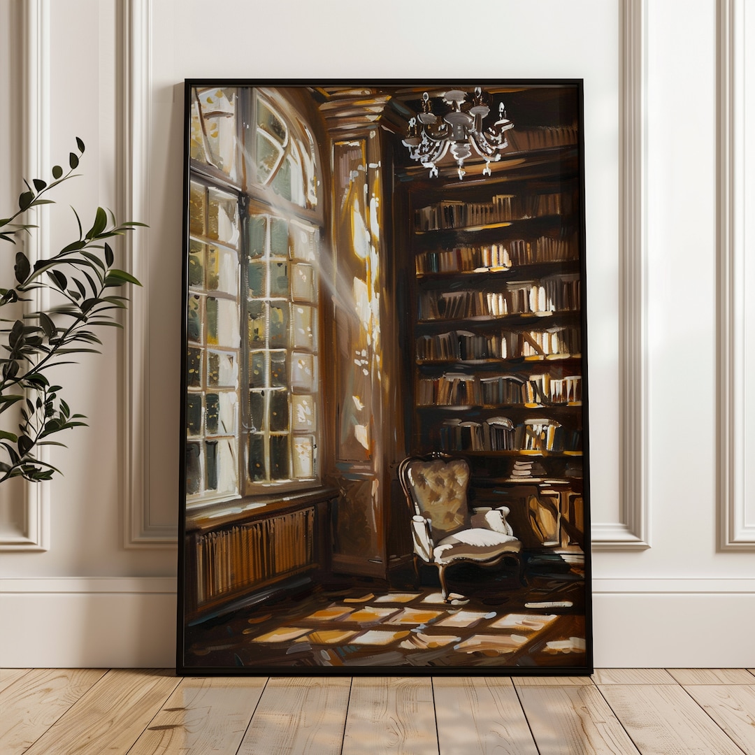 Light Academia Printable Wall Art Vintage Print Moody Wall Art Light ...
