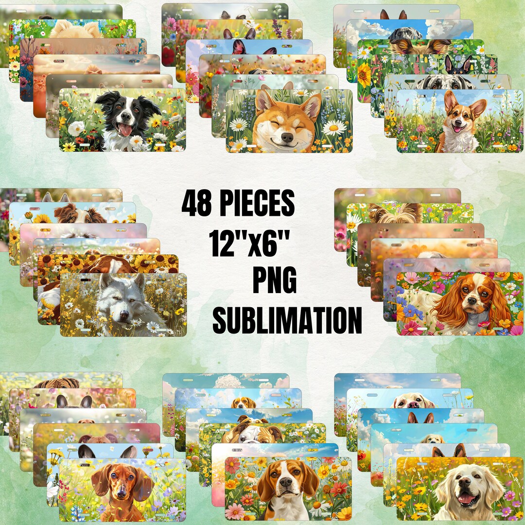 License Plate PNG Bundle License Plate Design License Plate PNG, Dog ...