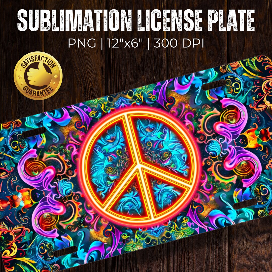 License Plate PNG, License Plate Design, Hippie License Plate ...