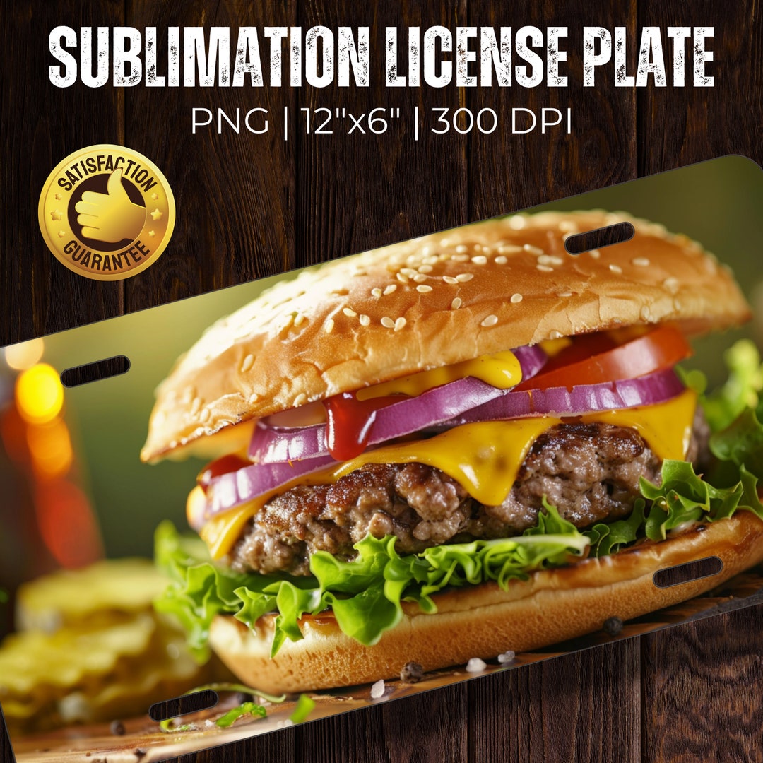 License Plate PNG, License Plate Design, Burger License Plate, Front ...