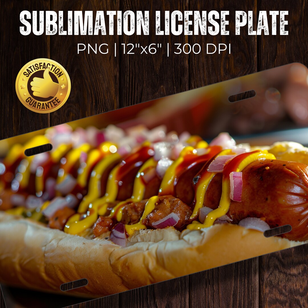 License Plate PNG, License Plate Design, Hotdog License Plate, Front ...