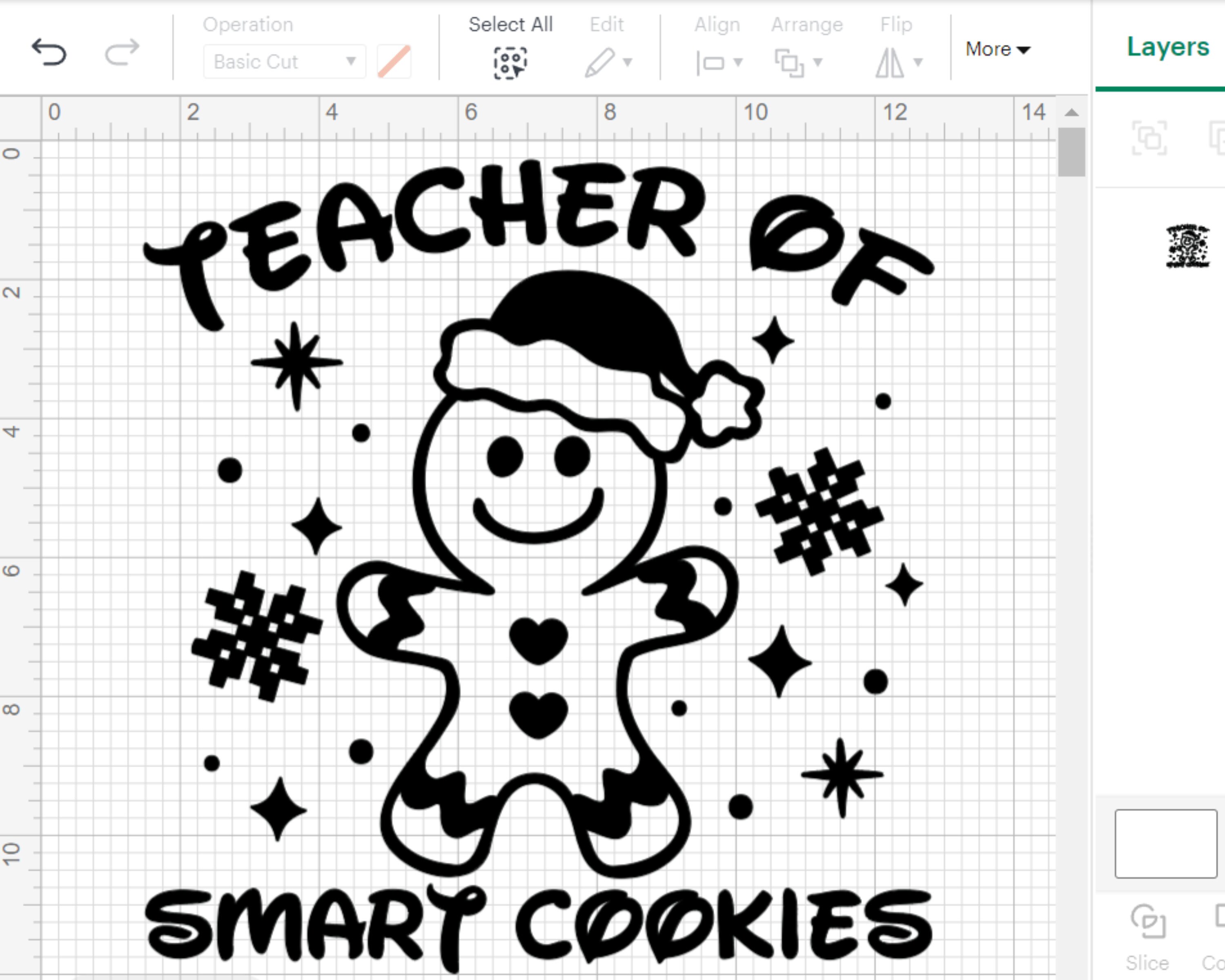 Teacher of Smart Cookies Svg Files for Cricut, Funny Retro Holiday Gift ...