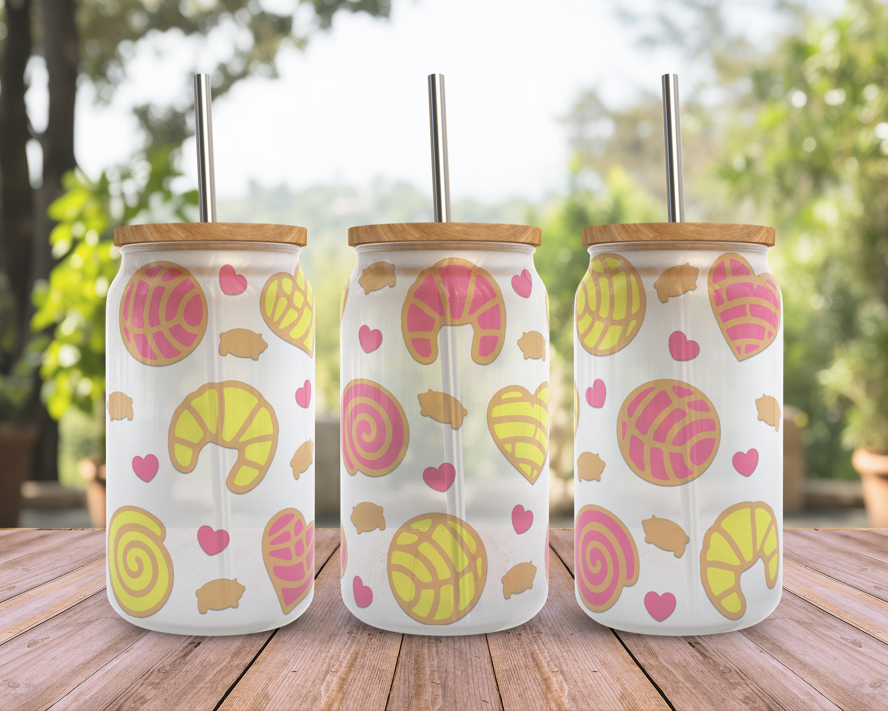 Cafecito Y Chisme Libbey Glass Wrap Svg Concha Svg Pan Dulce Etsy
