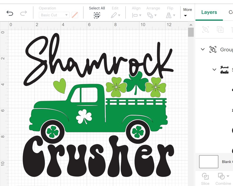Shamrock Crusher Svg Files for Cricut, Lucky Truck St Patricks Day Kids ...