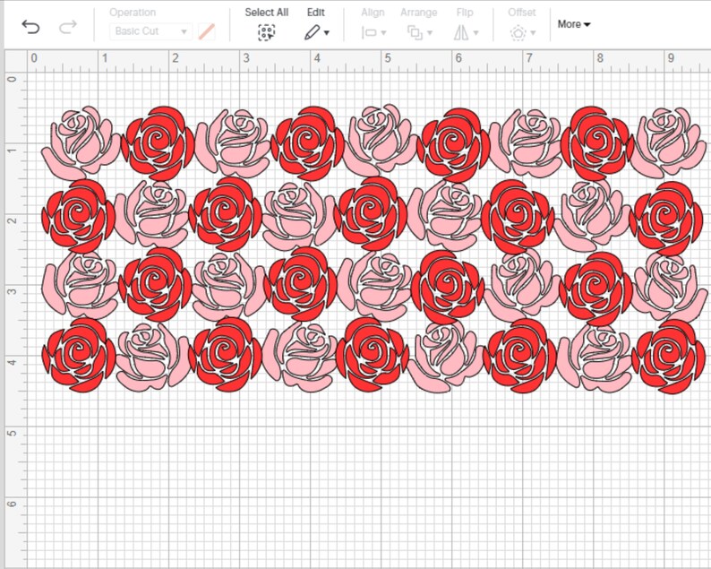 Rose Flower Svg Libbey Glass Wrap Svg, Spring Floral Valentines Day 16 ...