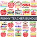 Groovy Teacher Svg Files for Cricut, Retro Funny Back to School Floral ...
