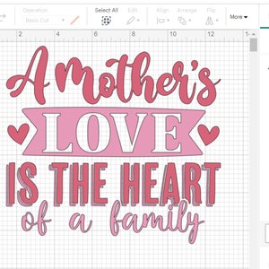 A Mothers Love Svg Files for Cricut, Retro Hearts Mothers Day Funny Mom ...