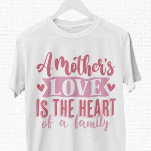 A Mothers Love Svg Files for Cricut, Retro Hearts Mothers Day Funny Mom ...