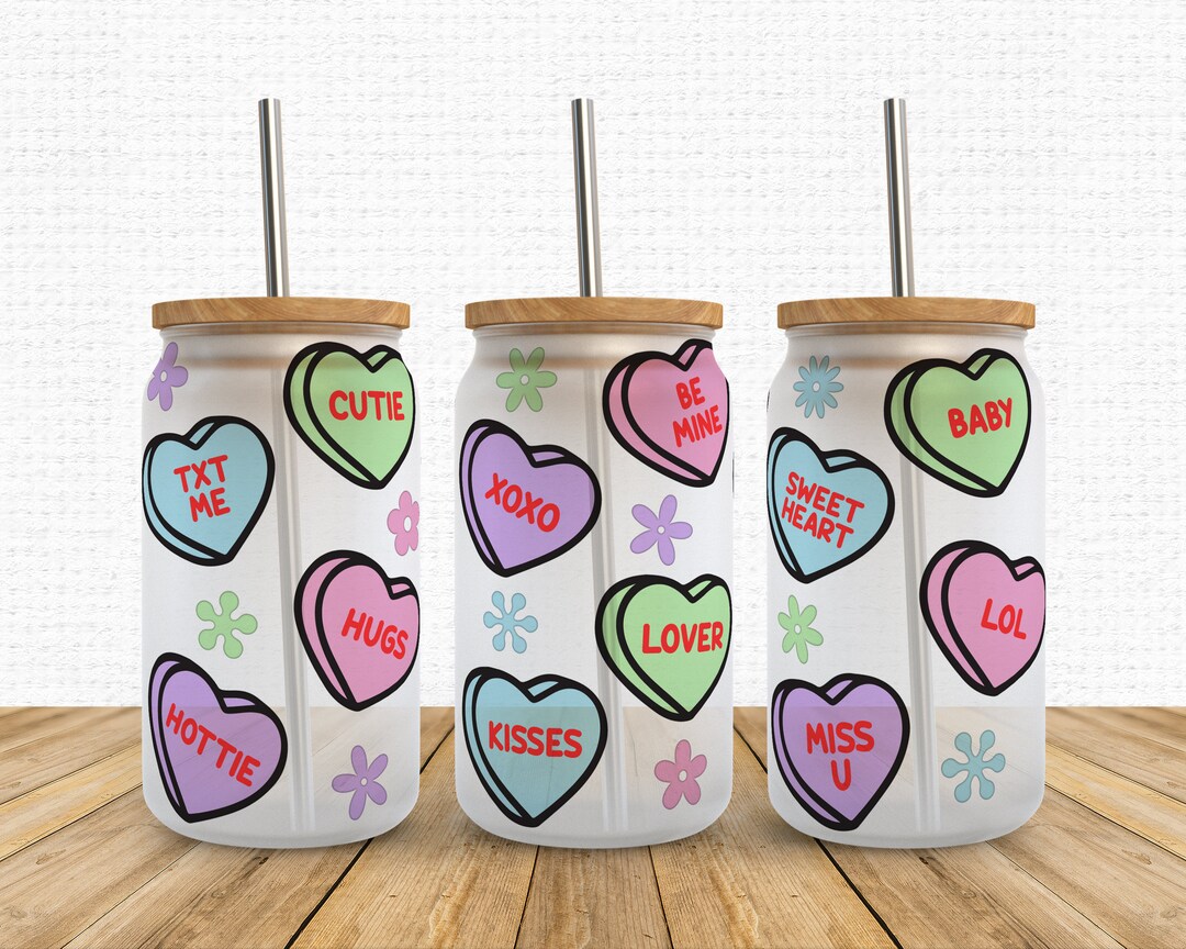 Conversation Hearts Svg Libbey Glass Wrap Svg Funny Valentines Day