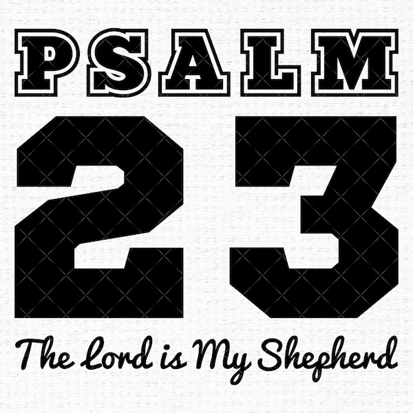 Psalm 23 Svg - Etsy