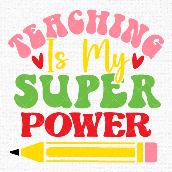 Superhero Teacher Svg - Etsy