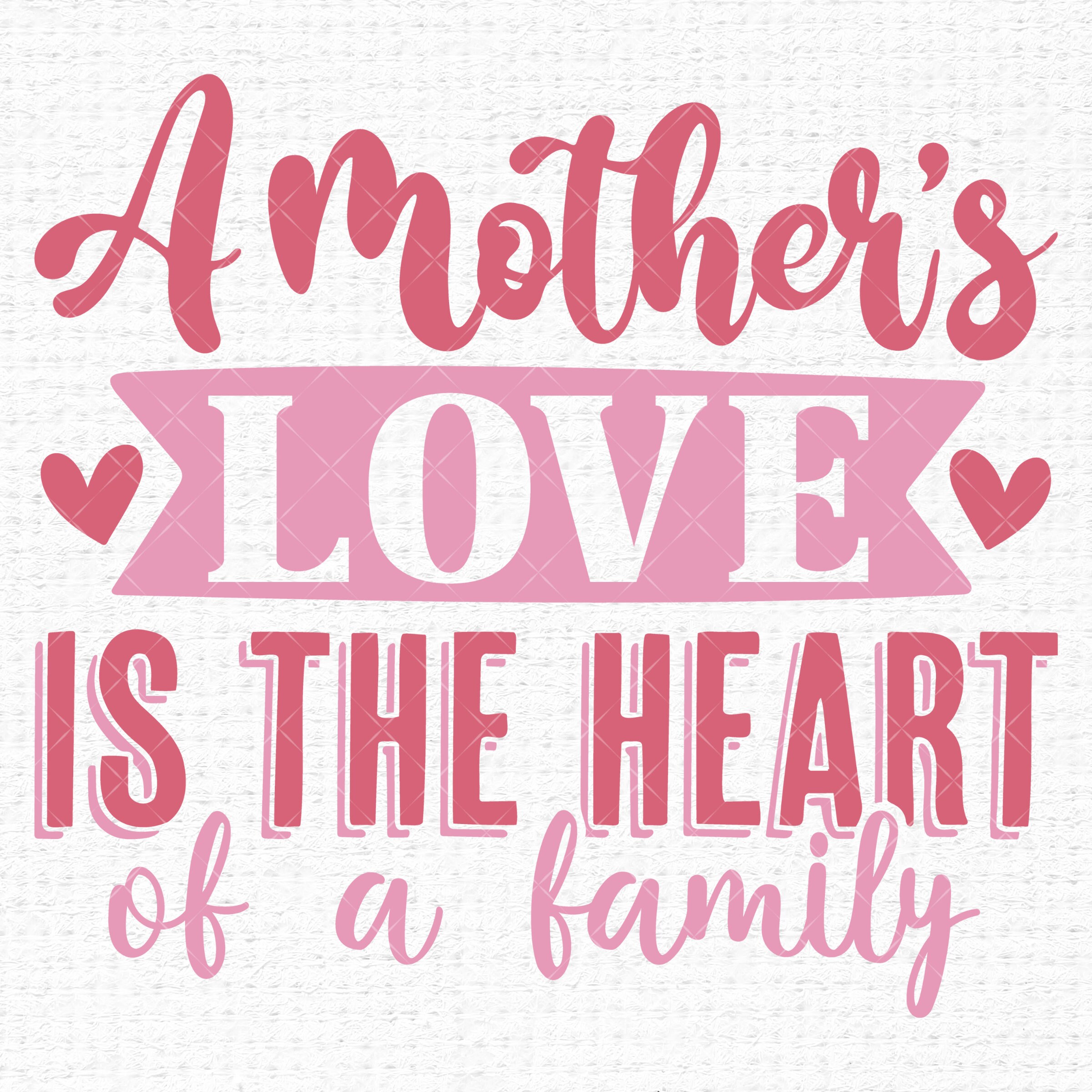 A Mothers Love Svg Files for Cricut, Retro Hearts Mothers Day Funny ...