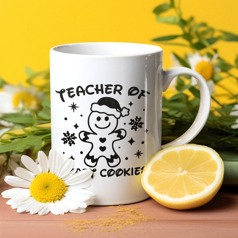 Teacher of Smart Cookies Svg Files for Cricut, Funny Retro Holiday Gift ...