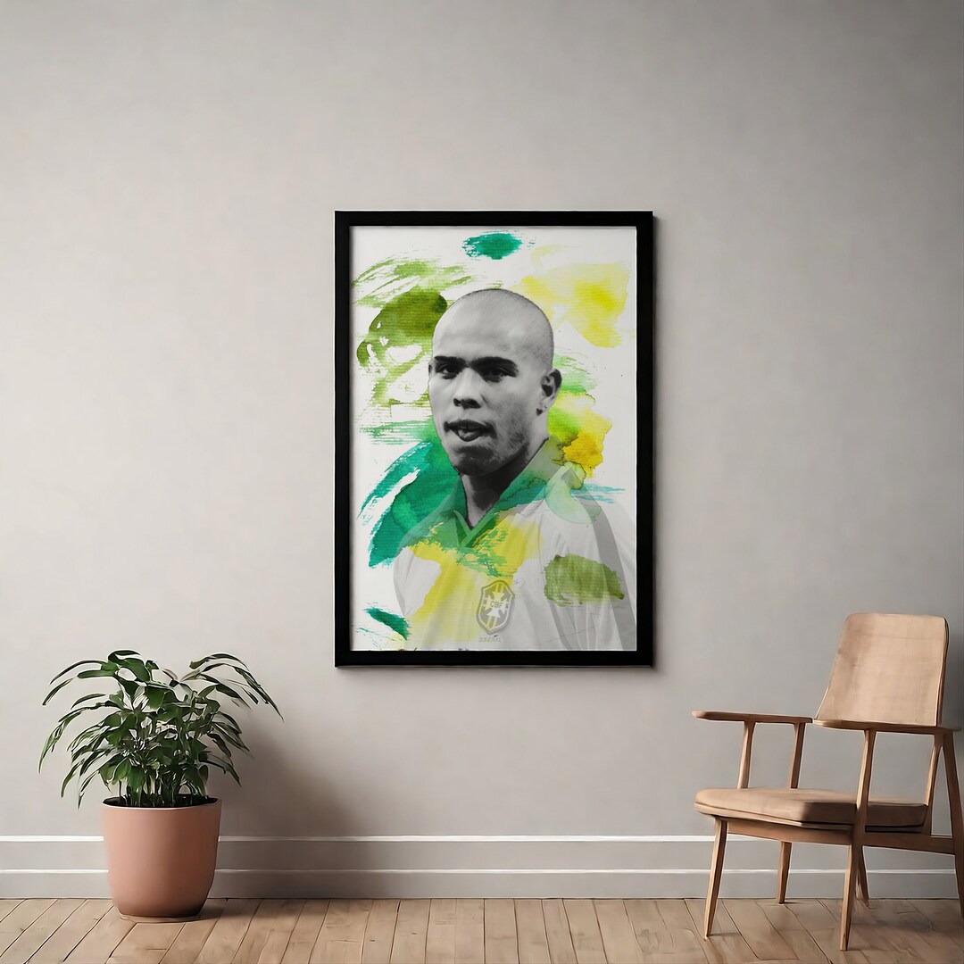 Ronaldo - R9 - Home Kit - Football Poster - Football Print - Mid ...