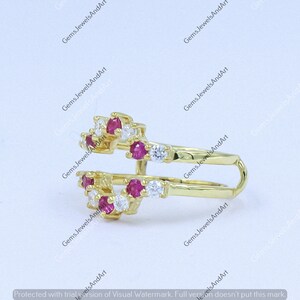 Red Ruby Enhancer Engagement Ring, Flower Enhancer Jacket Ring ...