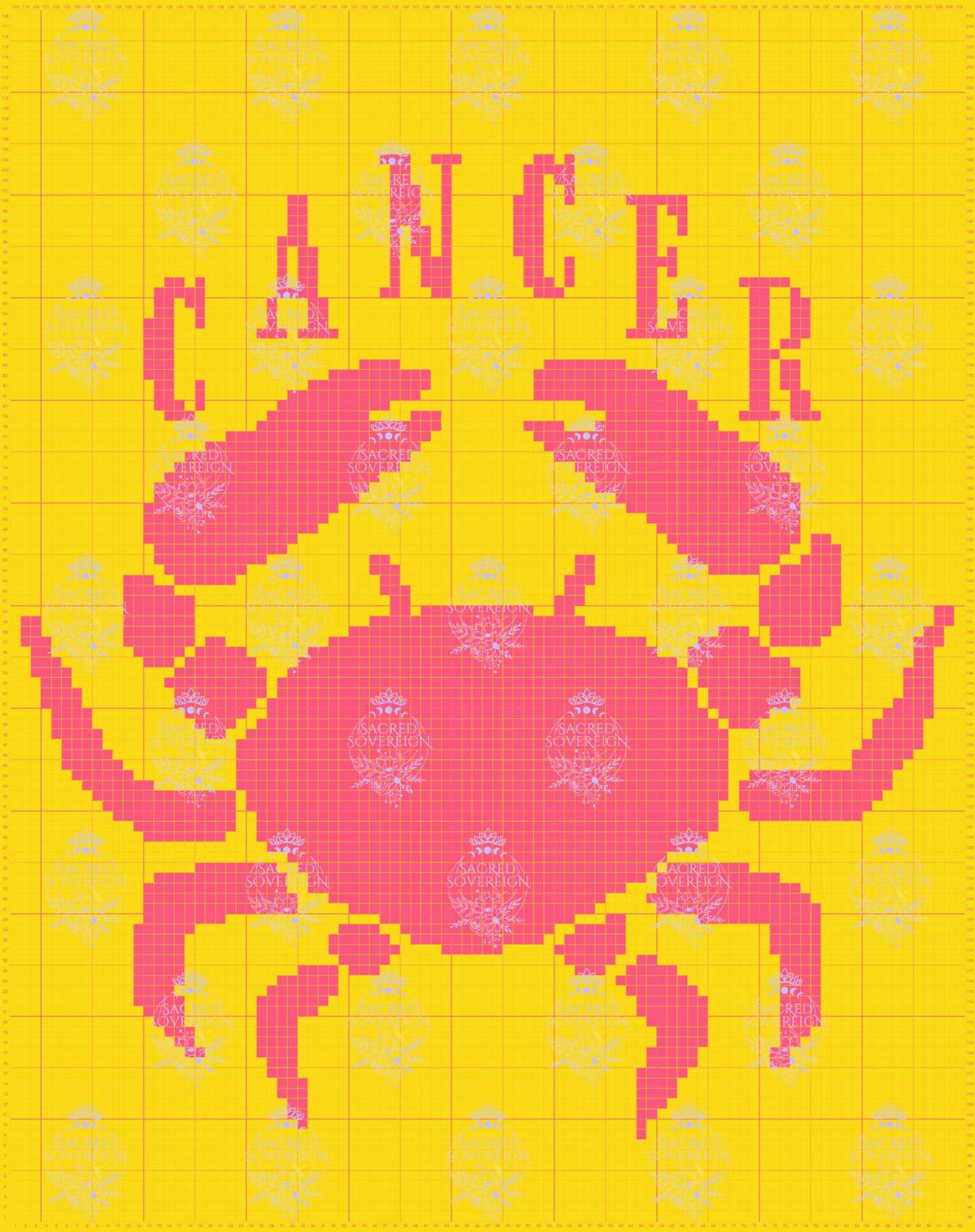 Cancer Zodiac Crochet Blanket Pattern: Astrology Throw (PDF Digital ...