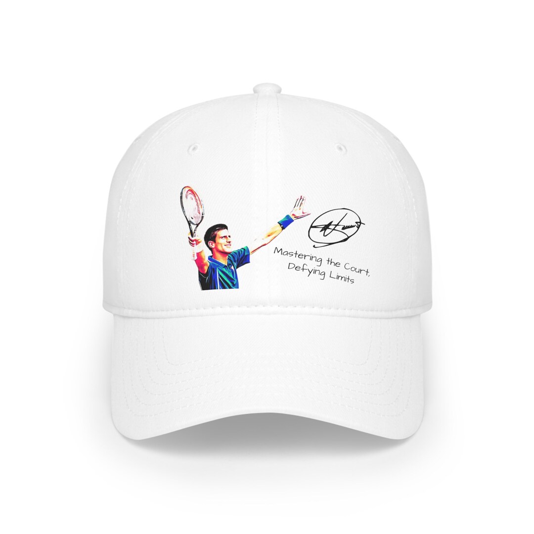 Low Profile Sports Cap Novak Djokovic, White Cap, Sports Cap Djokovic ...