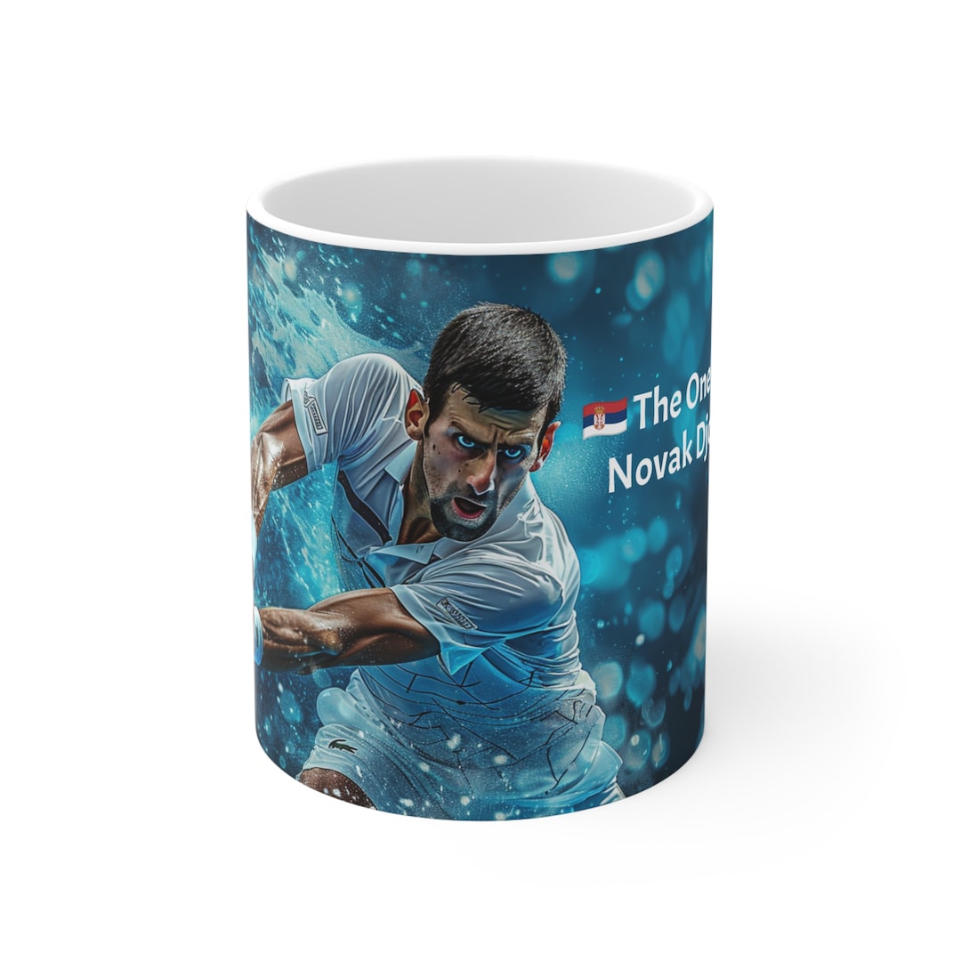 Coffee Mug, New Design Mug, Novak Djokovic Mug, Tennis Mug, Ceramic ...
