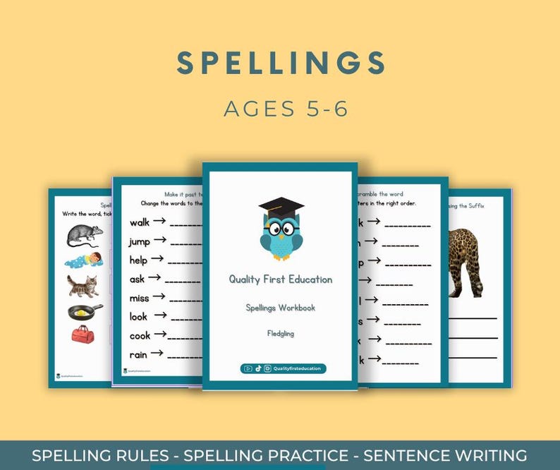 KS1 Spelling Workbook | PART 1: Phonics Foundations & Early Spelling ...