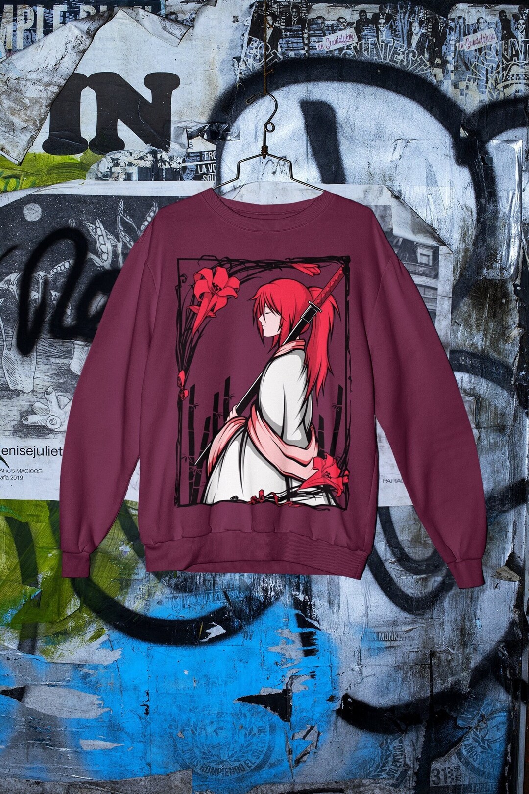 THE ORIGINAL SINNERS, "crimson Flower Samurai", Unisex Classic ...
