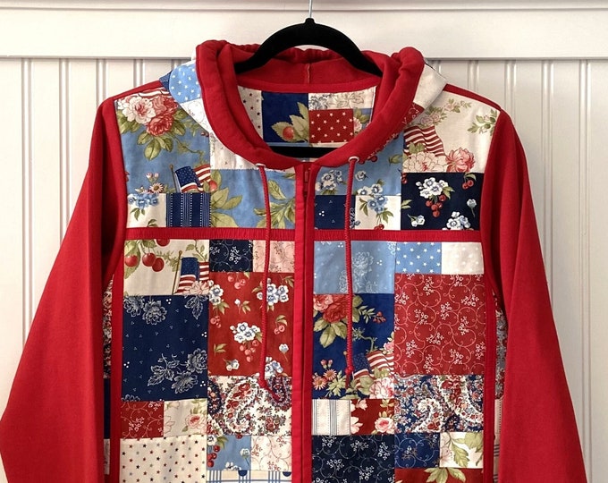 Playing With Panels Quilted Sweatshirt Jacket Pattern - Etsy Canada