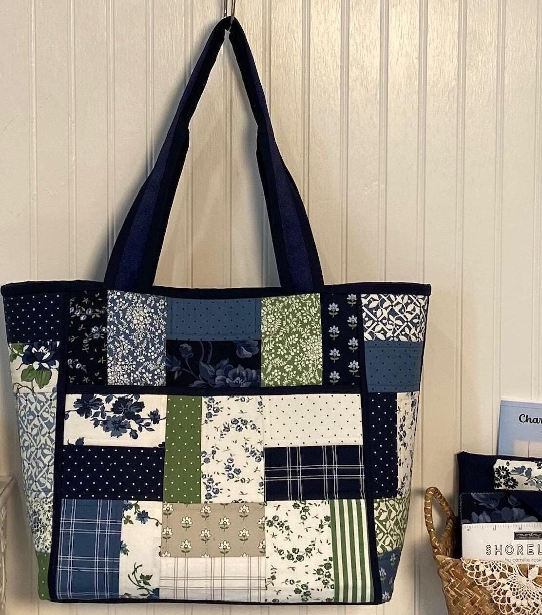 Charming 8 Pocket Tote Bag Pattern Digital - Etsy