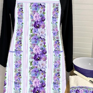 Border Stripe Apron & Towels Pattern - Etsy
