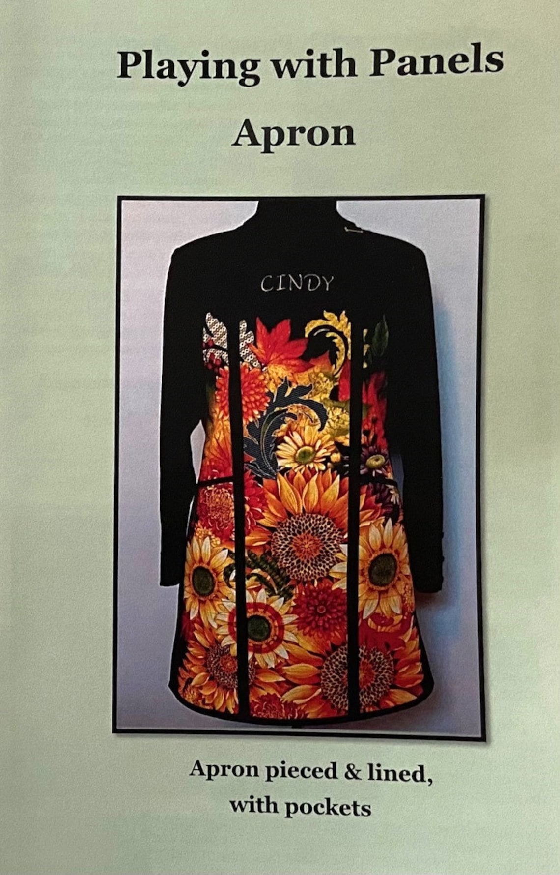 Playing With Panels Apron Pattern Digital - Etsy