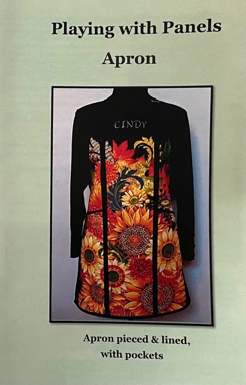 Playing With Panels Apron Pattern Digital - Etsy
